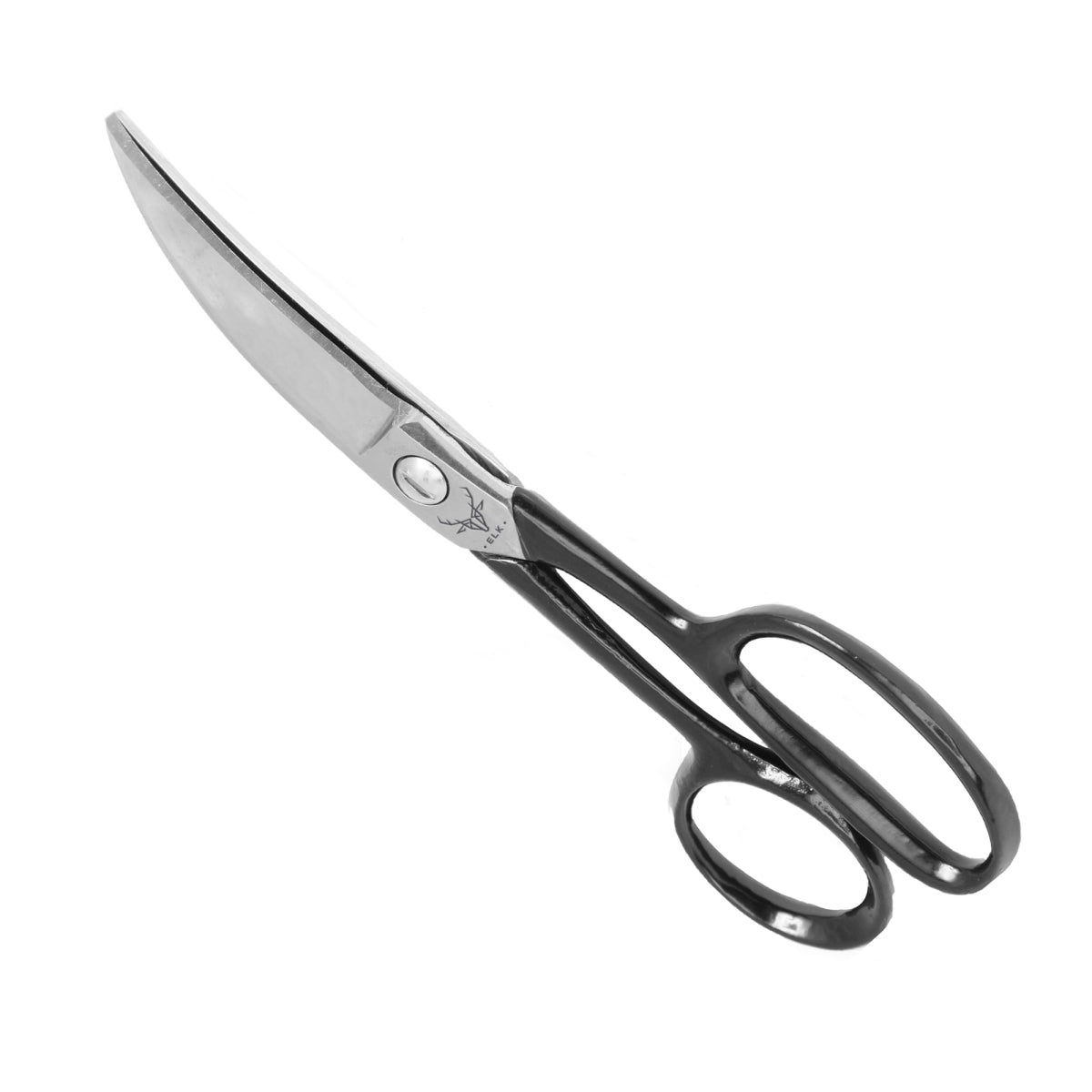 8" ELK LEFT HANDED STRAIGHT HANDLE/CURVED BLADE SHEARS
